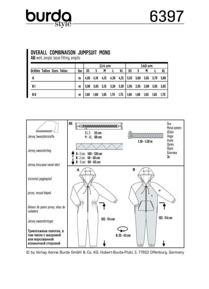 Burda Sewing Pattern 6397 | Fabric Land
