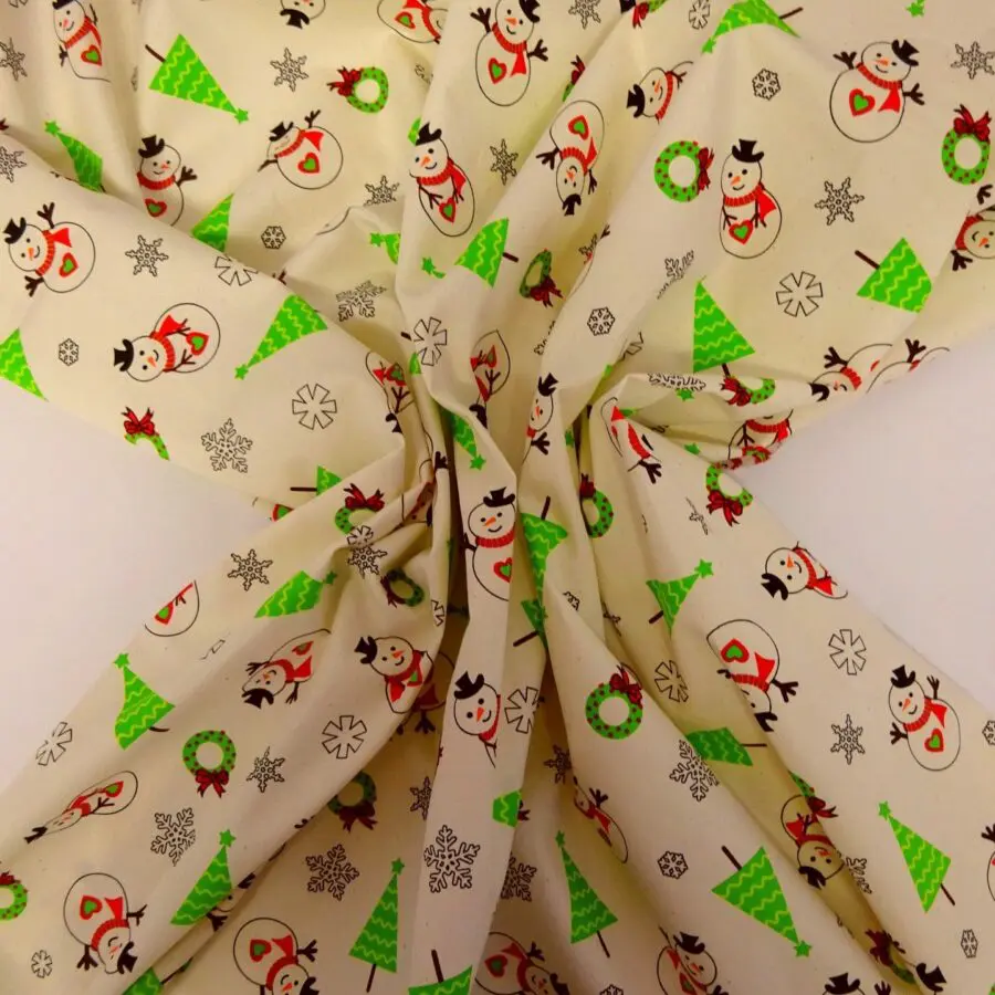 Christmas Cotton Fabric Sweet Snowmen | Fabric Land