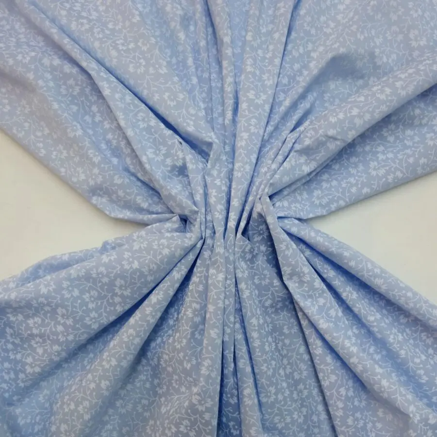 Polyester Cotton Fabric Meringue Flowers | Fabric Land