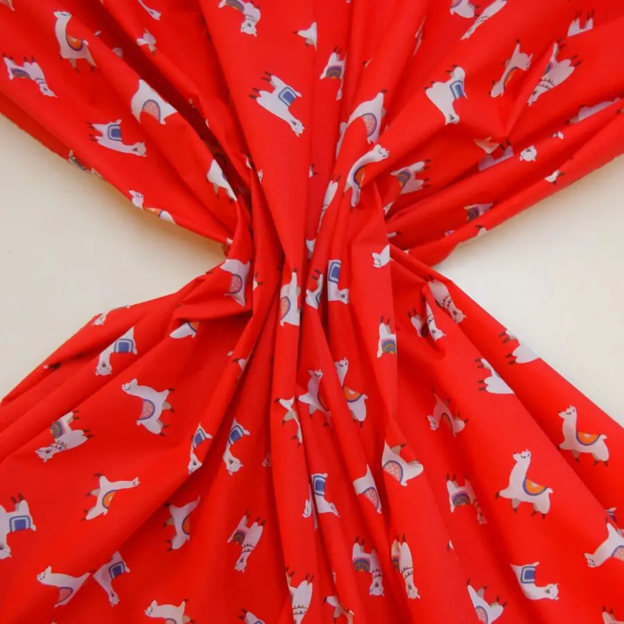Polyester Cotton Fabric Leonard Llama | Fabric Land