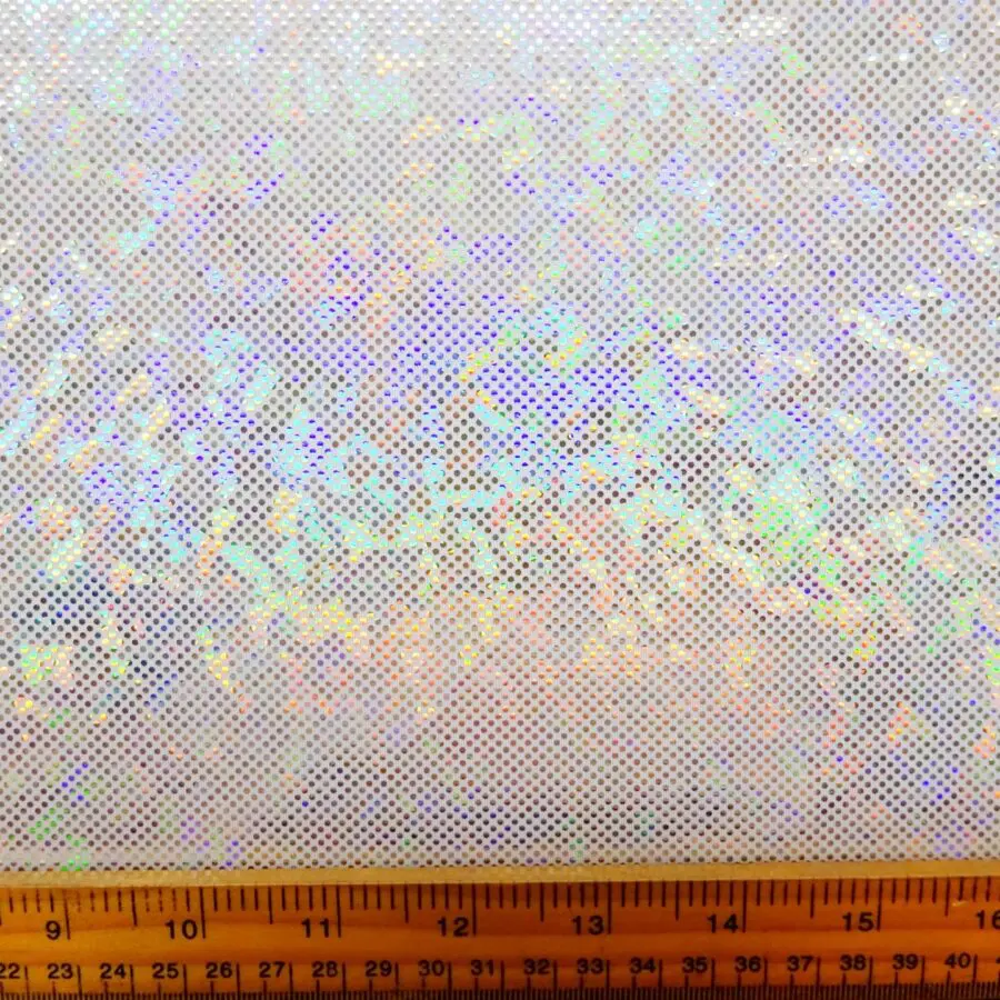 Lycra Hologram Fabric Shattered Glass Ice Chip | Fabric Land