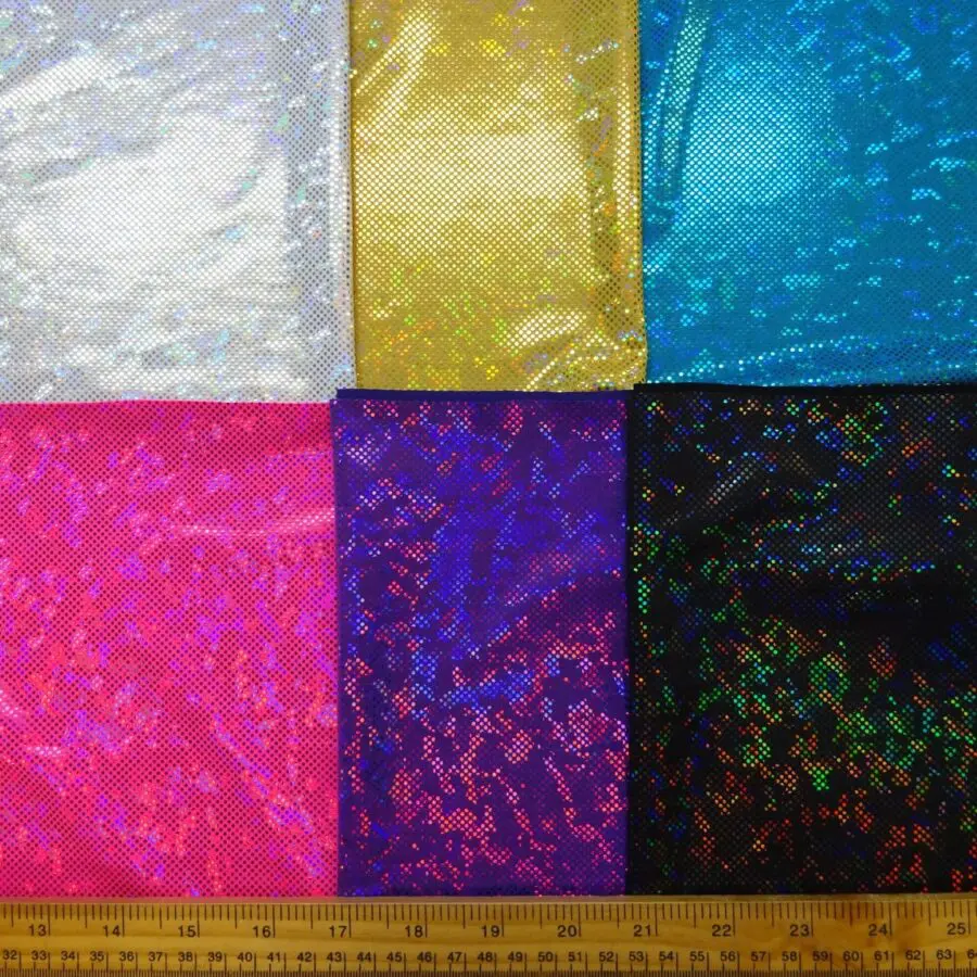 Lycra Hologram Fabric Shattered Glass Ice Chip | Fabric Land