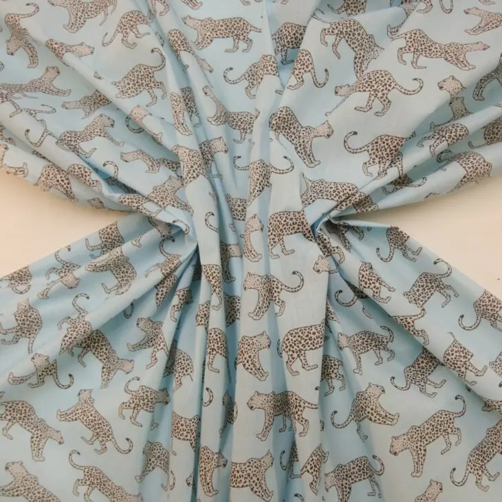 Polyester Cotton Fabric Jungle Lynx | Fabric Land