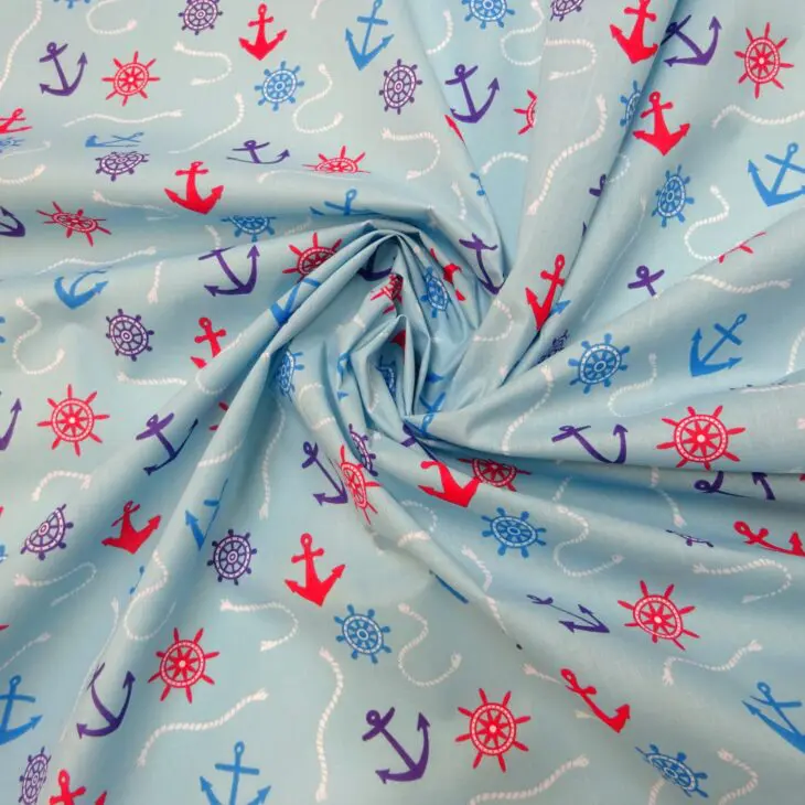 Polyester Cotton Fabric Anchorage White | Fabric Land