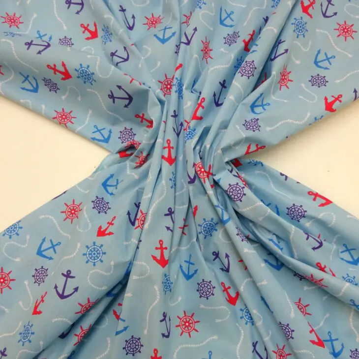 Polyester Cotton Fabric Anchorage White | Fabric Land