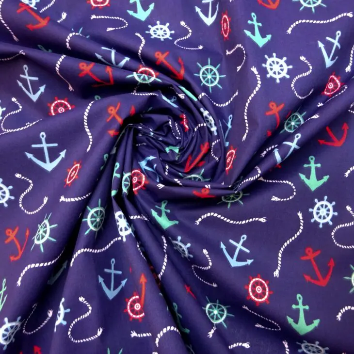 Polyester Cotton Fabric Anchorage White | Fabric Land