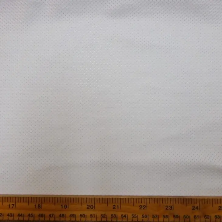 Jersey Fabric Tiny Airtex Holes White | Fabric Land