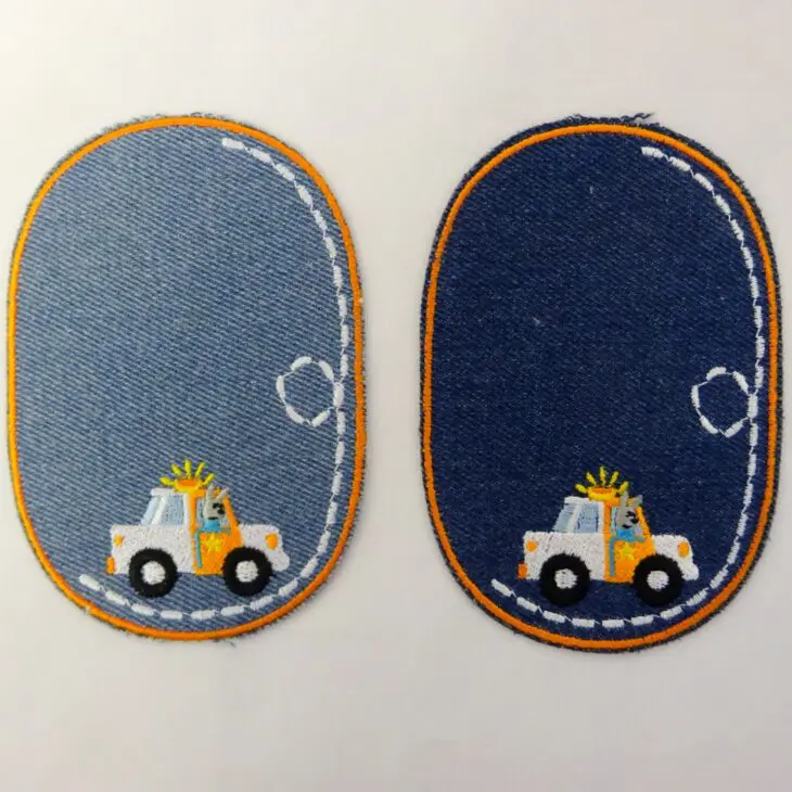 Sew On Motif Patch Police Car | Fabric Land