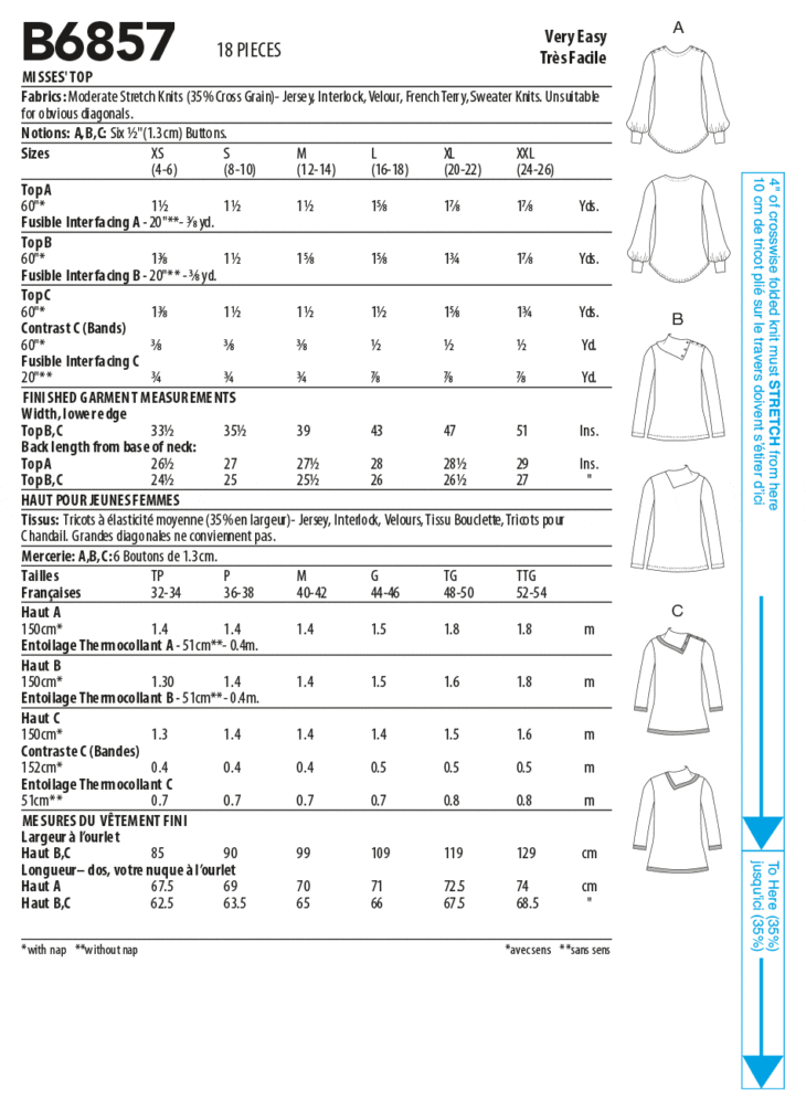 Butterick Sewing Pattern B6857 | Fabric Land