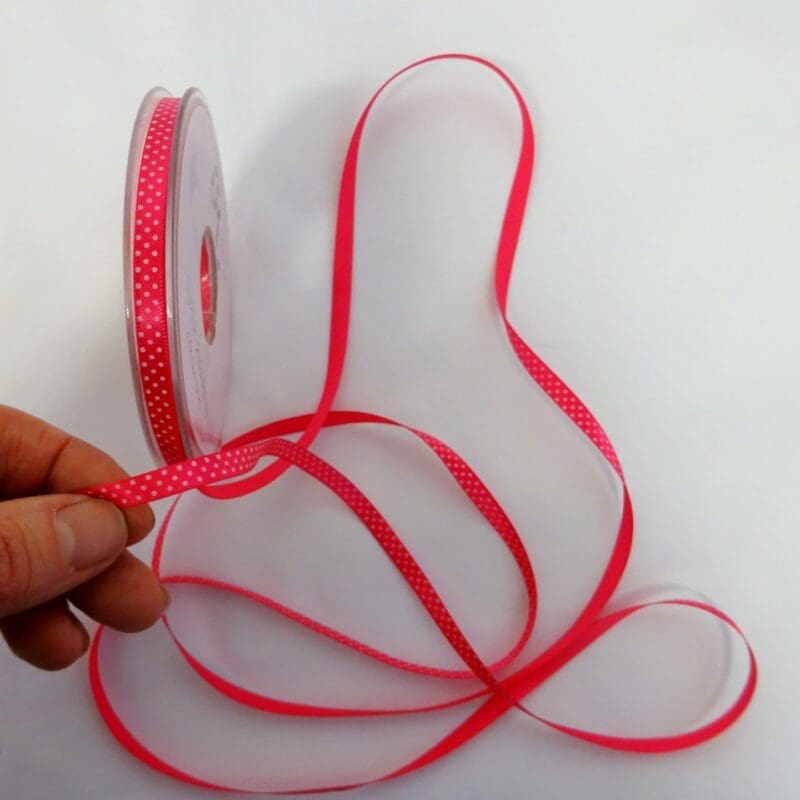 Ribbon 7mm Spotty | Fabric Land