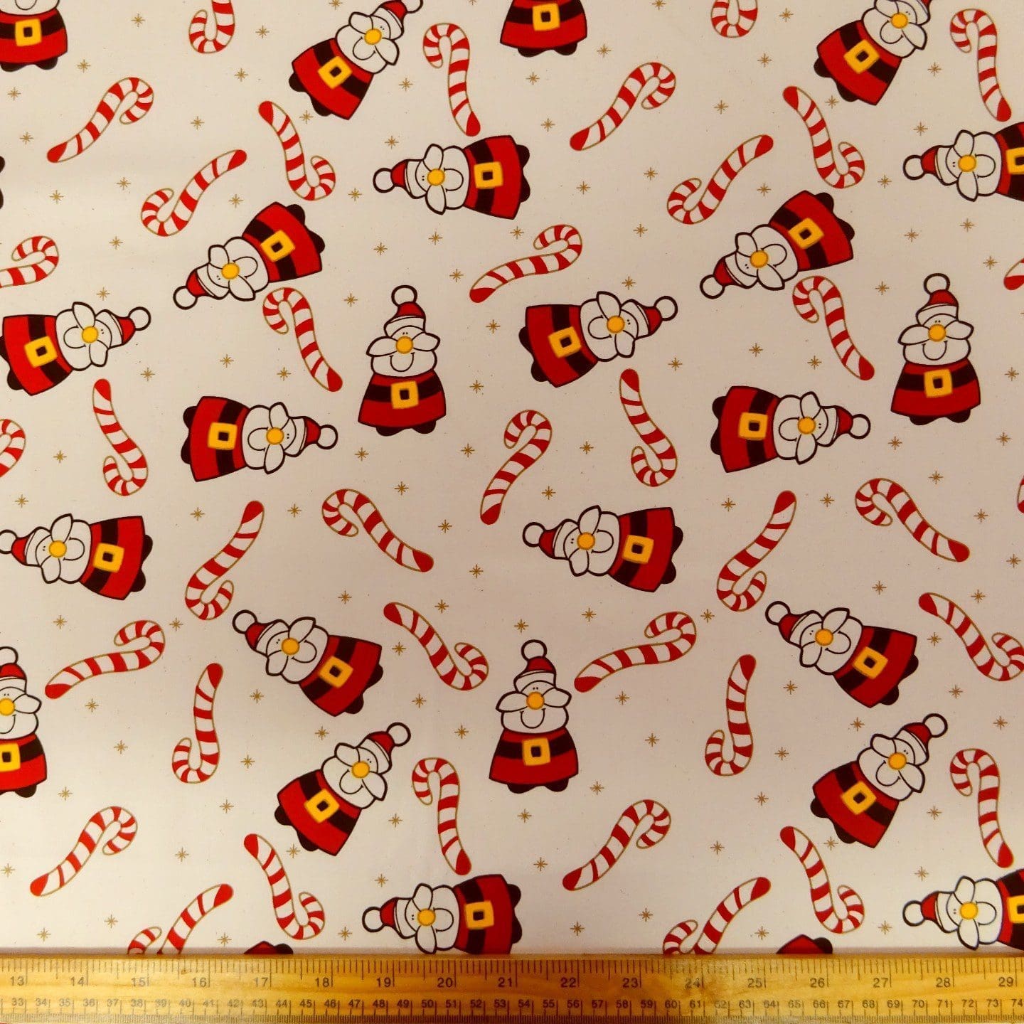 Christmas Cotton Fabric Santa And The Candy Canes | Fabric Land