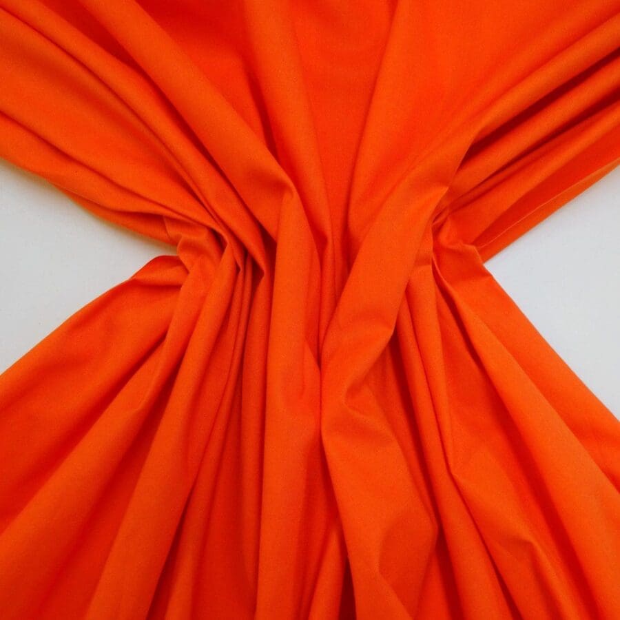 Cotton Fabric Plain Orange | Fabric Land