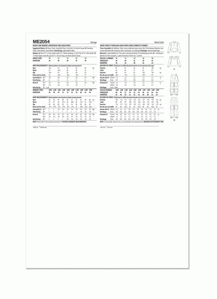 Know Me Sewing Pattern ME2054 | Fabric Land