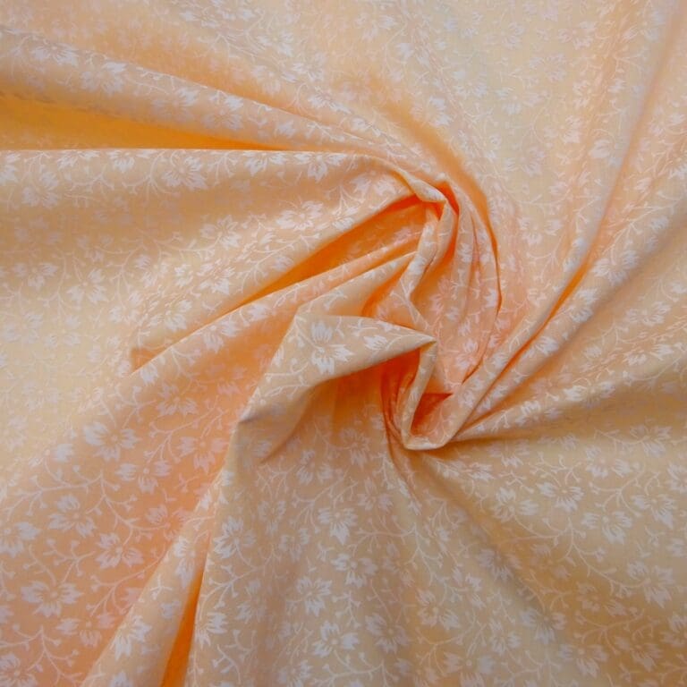 Polyester Cotton Fabric Meringue Flowers | Fabric Land