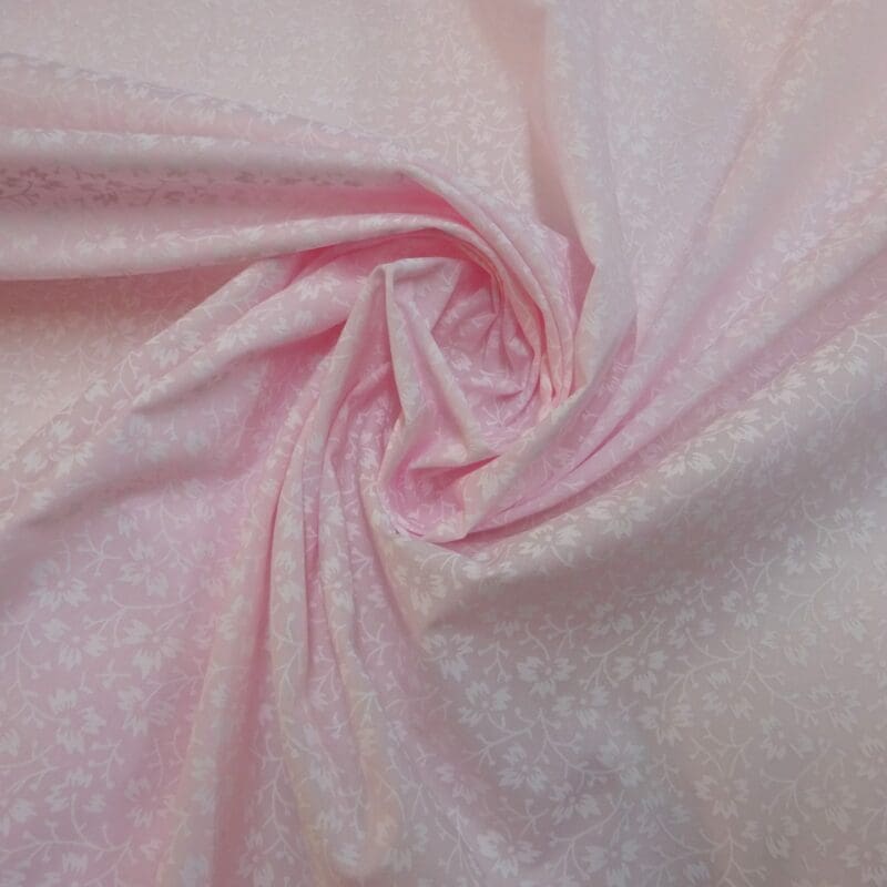 Polyester Cotton Fabric Meringue Flowers | Fabric Land