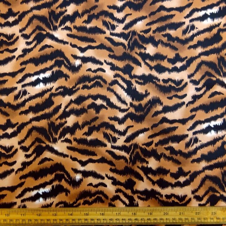 Cotton Fabric Tiger Print Brown | Fabric Land