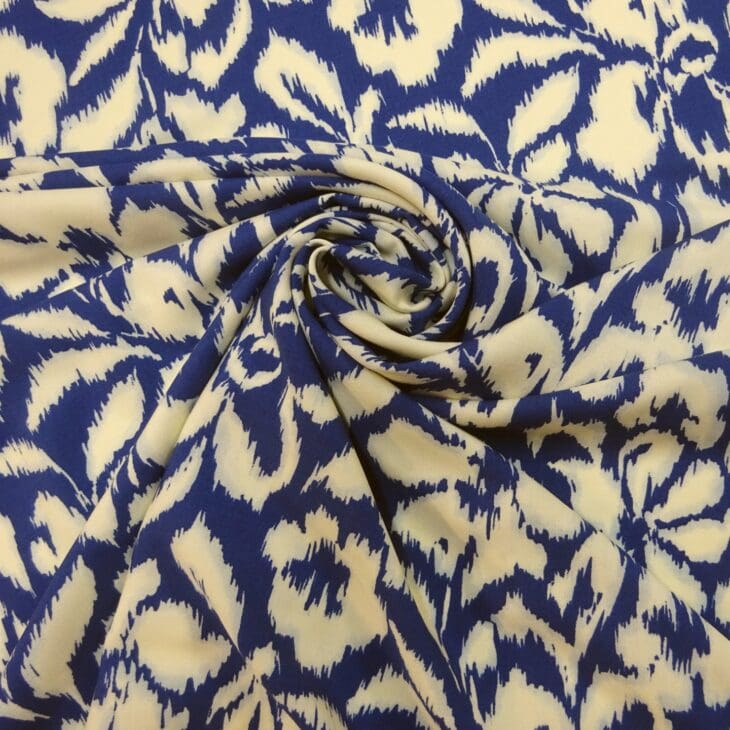Viscose Fabric Ice Clouds Royal Ivory | Fabric Land