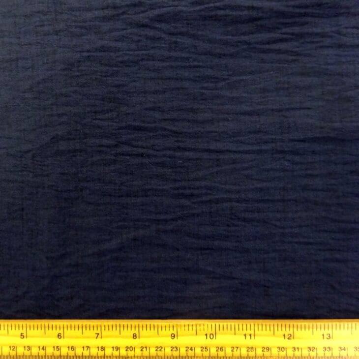 Air Flow Fabric Linen Look Cheesecloth Finish Code JB Navy | Fabric Land